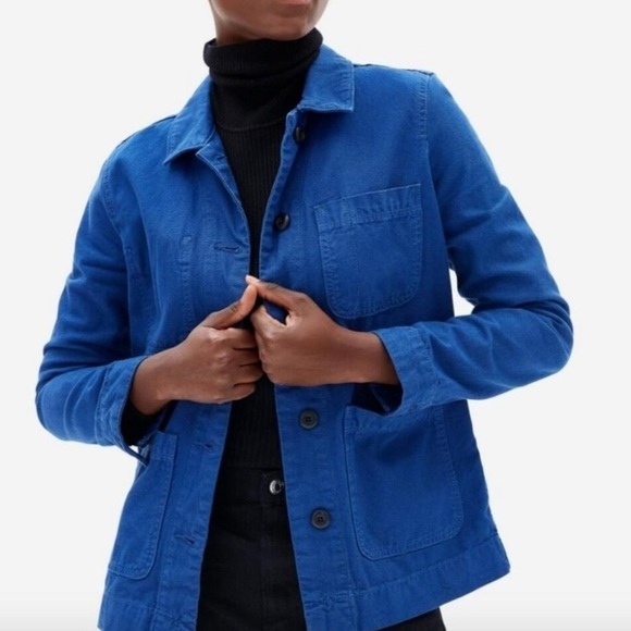 Everlane | Jackets & Coats | Everlane The Chore Jacket In Blue | Poshmark